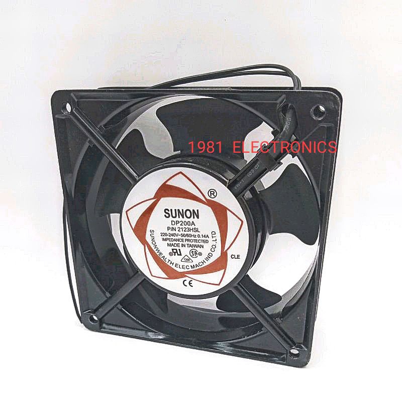 DP200A 220-240VAC 50/60Hz. 0.14A พัดลมเหลี่ยม 4.5นิ้ว ขนาด 120*120*38MM ...