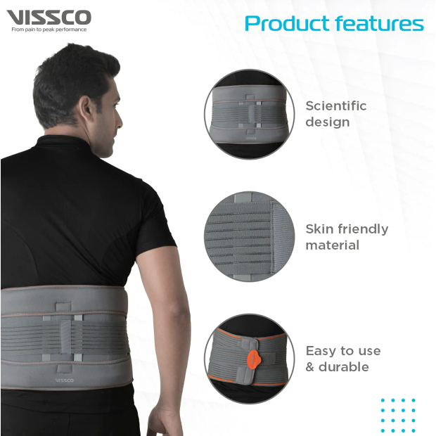 Vissco Eco Frame Back Support 0105 เข็มขัดพยุงหลัง สำหรับผู้ปวดหลัง ...