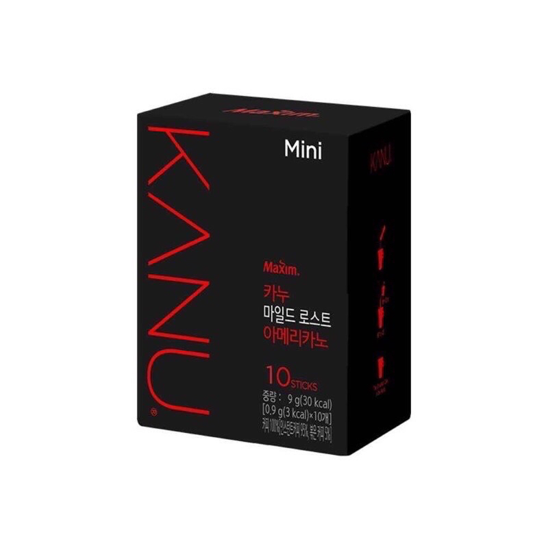 กาแฟเกาหลี Maxim KANU Mini Americano, กาแฟเกาหลี แม็กซิม รส อเมริกาโน่ ...