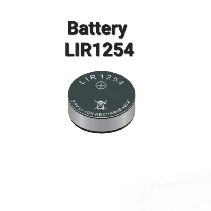 LIR1254 3.6v 55mAh Rechargeable battery แบตเตอรี่ 1ก้อน ไม่มีสาย มี ...