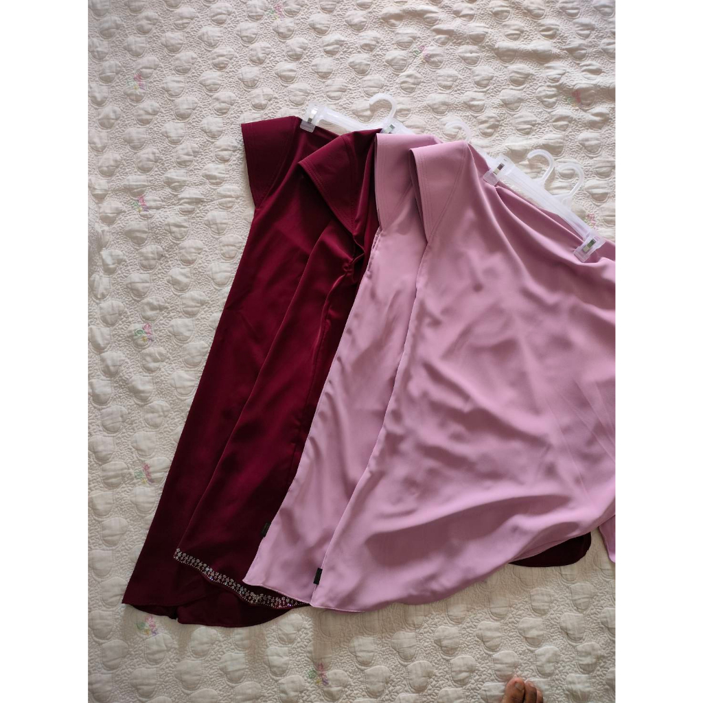 M'NASREEN ผ้าคลุม ฮิญาบ รุ่น อินดี้ ผ้าอินดี้ ใส่สบายไม่ร้อน ตัดเย็บ ...