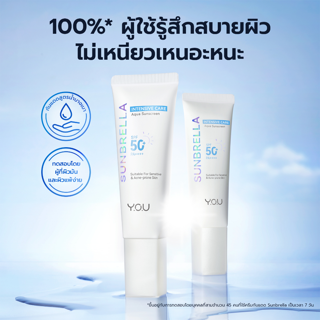 Y.O.U Sunbrella Intensive Care Aqua Sunscreen SPF50+ PA++++ 40ml ...