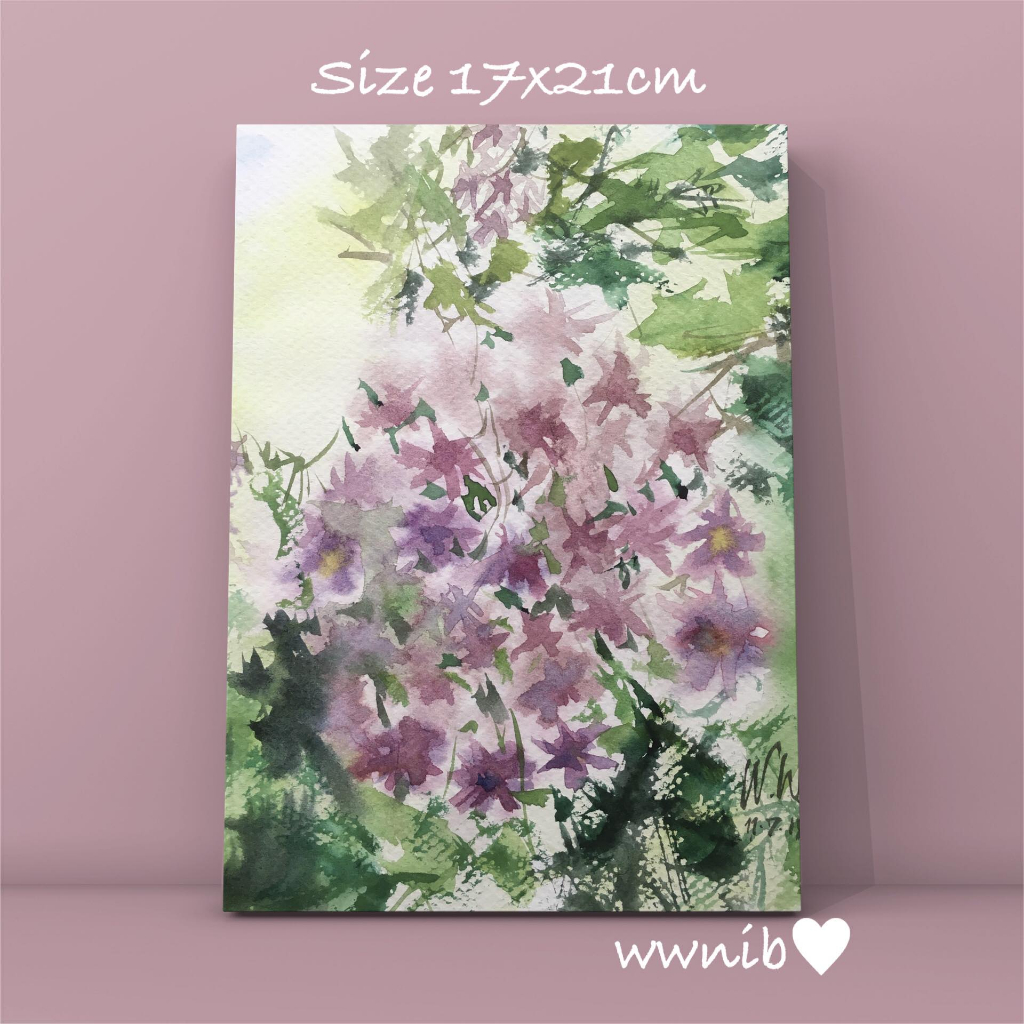 ภาพวาดสีน้ำ มีหลายไซส์ มอบเป็น ของขวัญวันเกิด ของขวัญแต่งบ้าน ภาพติด ...