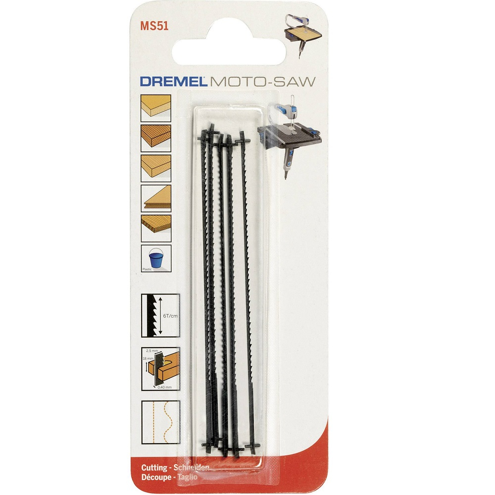 DREMEL MS51 ใบเลื่อยฉลุ MS51-01 (5ใบ/แพค) 2615MS51JA | Shopee Thailand
