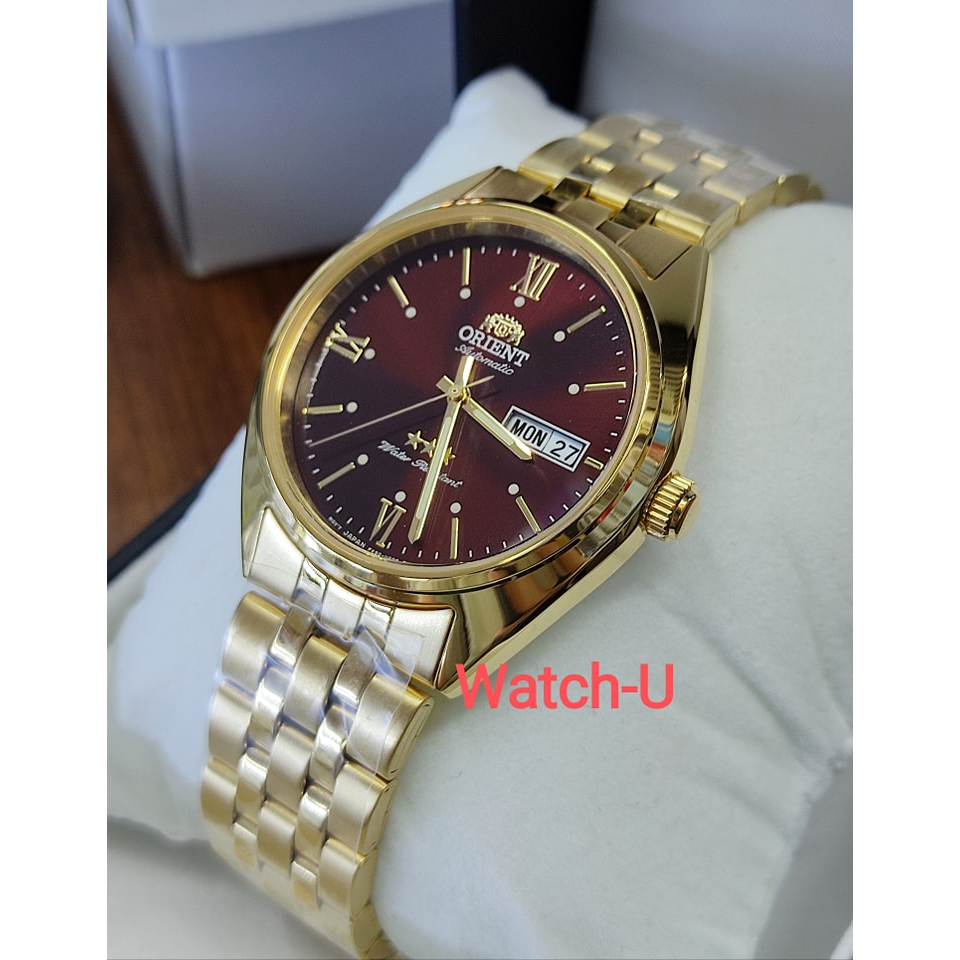 นาฬิกา ORIENT THREE STAR AUTOMATIC รุ่น RA-AB0E12R หน้าแดง | Shopee Thailand