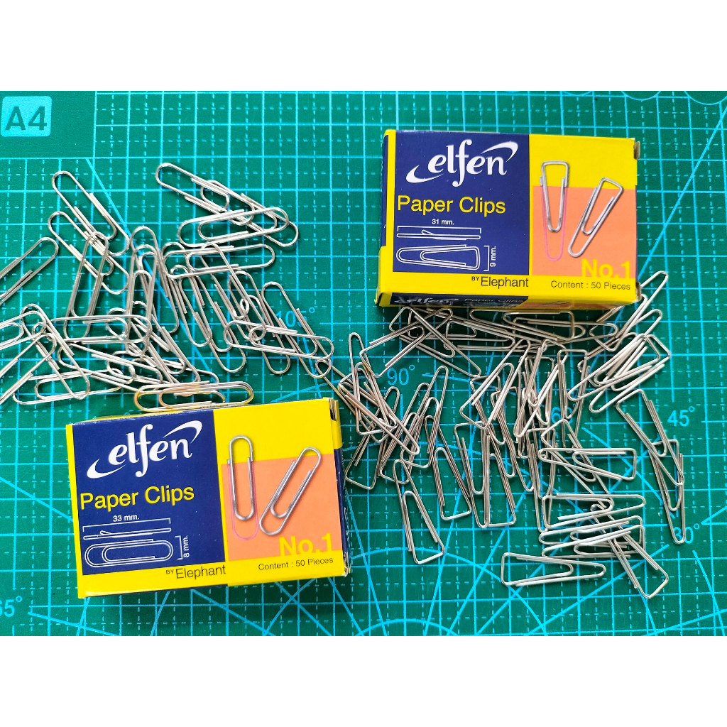 ลวดเสียบกระดาษ(ชนิดกลม-เหลี่ยม)ยี่ห้อเอลเฟ่น Elfen No.1(กล่อง) | Shopee ...