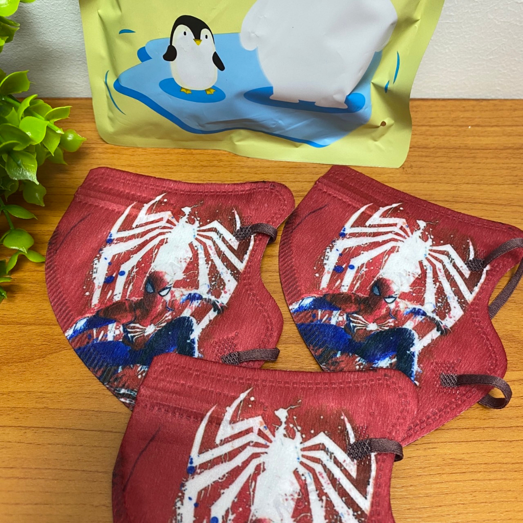 หน้ากากอนามัยเด็ก KN95 เด็กโต 4-12 ปี พร้อมส่งในไทย แมสลายการ์ตูนน่ารัก ...