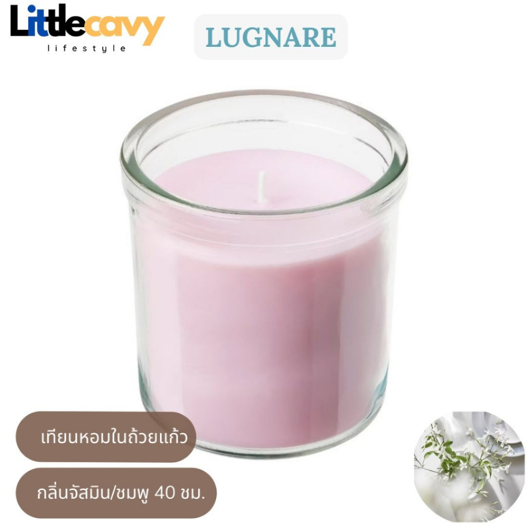 เทียนทีไลท์หอม เทียนหอม ADLAD JÄMLIK LUGNARE STÖRTSKÖN เทียนหอมอิเกีย ...