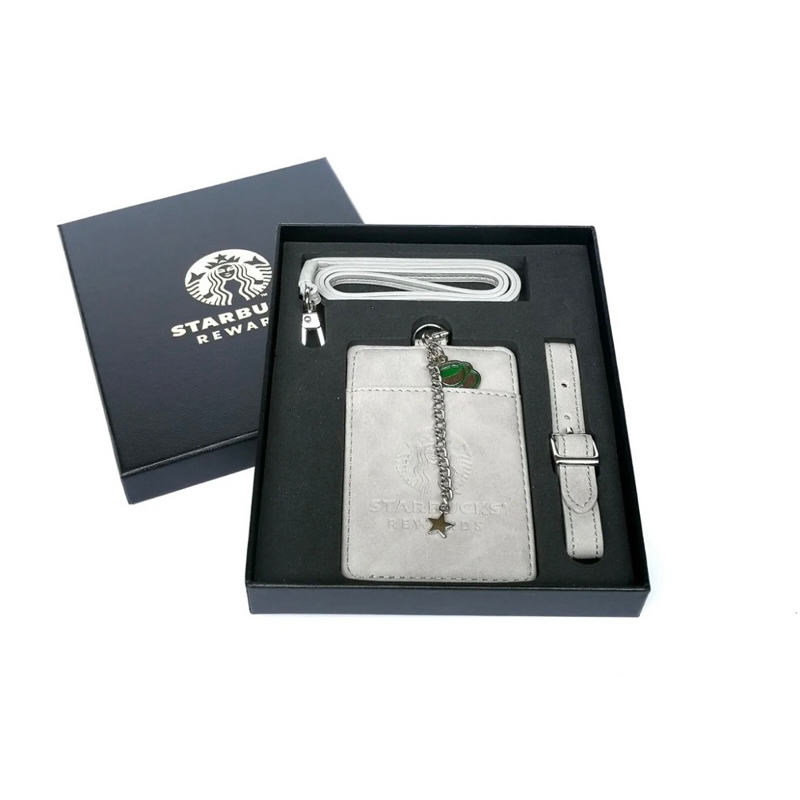 Starbucks Card holder - GREY ที่ใส่บัตรคล้องคอ สตาร์บัคส์ | Shopee Thailand