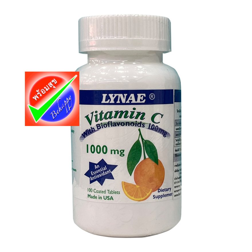 LYNAE VITAMIN C WITH BIOFLAVONOIDS (100 COATED TABLETS) EXP 02/2026 ...