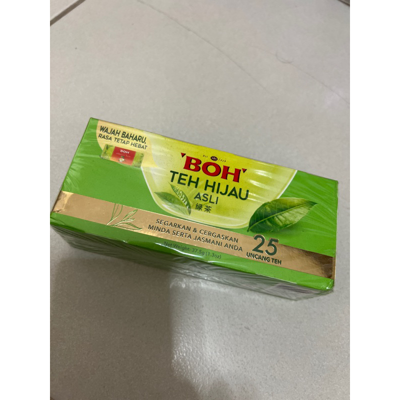 BOH Green tea 25/50 teabagsชาเขียว 25/50 ถุงชา | Shopee Thailand