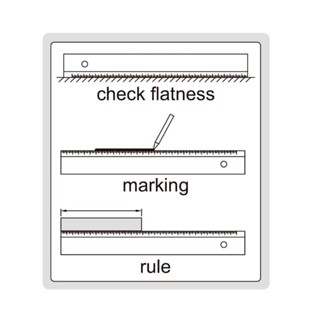 Straight Edge 500mm check flatness บรรทัดแบบใบมีด เกจวัดขอบตรง INSIZE ...