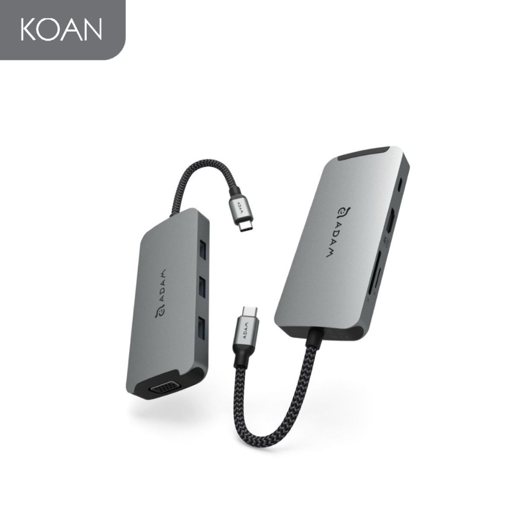 ADAM elements CASA HUB A08 USB-C 3.1 8 Port Hub - Grey | Shopee Thailand