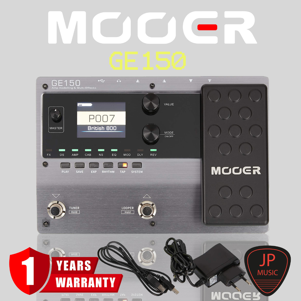 MOOER GE150 MULTI-EFFECTS มัลติเอฟเฟคกีต้าร์ [ ประกัน 1 ปี ] | Shopee Thailand