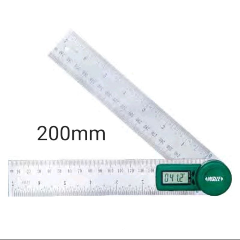โปรแทรคเตอร์ ดิจิตอล 8" Digital Protractor 200mm INSIZE 2176-200 อิน ...