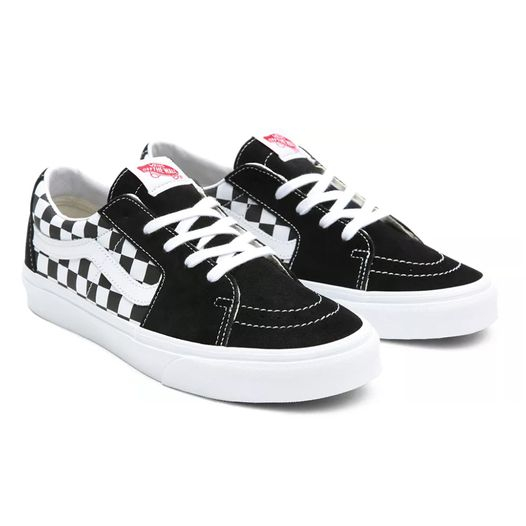 SK8 LOW (CANVAS SUEDE) - BLACK/CHECKERBOARD | Shopee Thailand