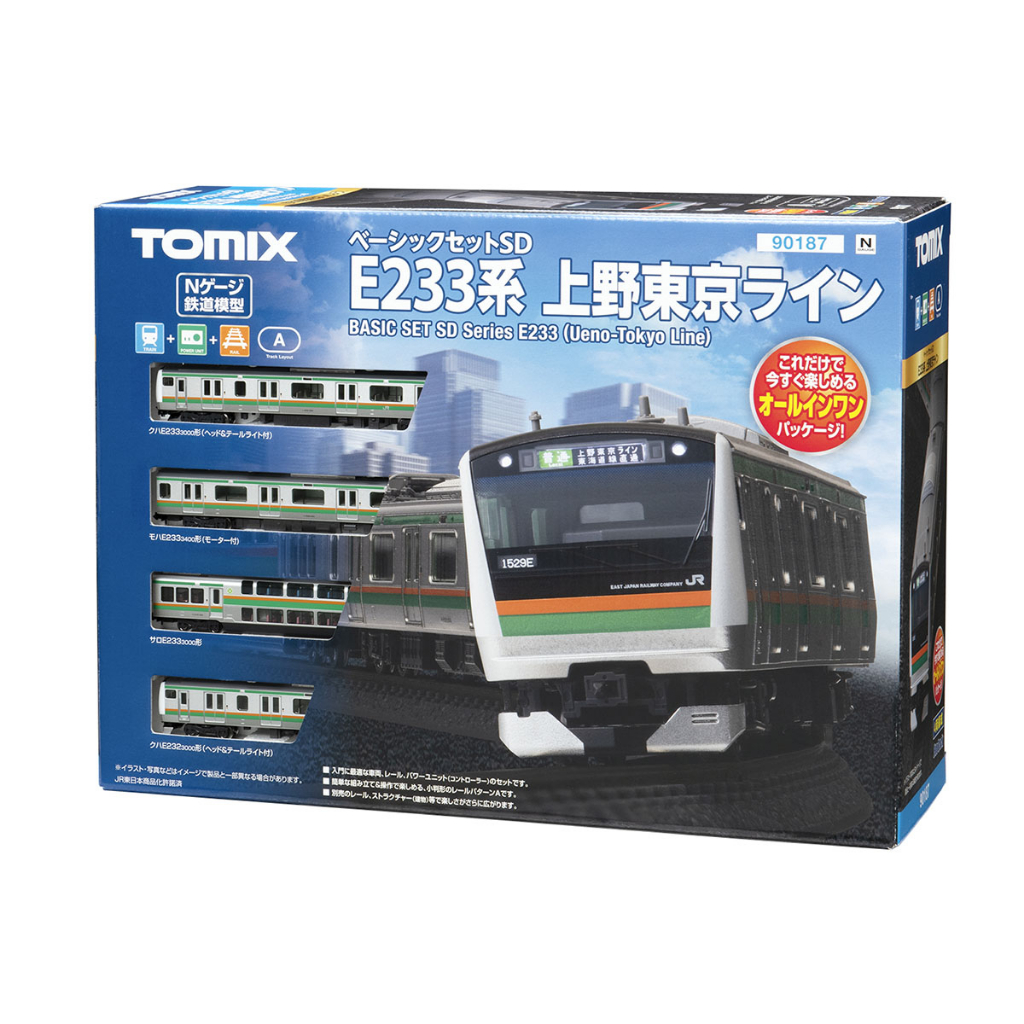 โมเดลรถไฟ TOMIX 90187 N Scale Basic Set SD E233 Ueno-Tokyo Line 4 คัน | Shopee Thailand