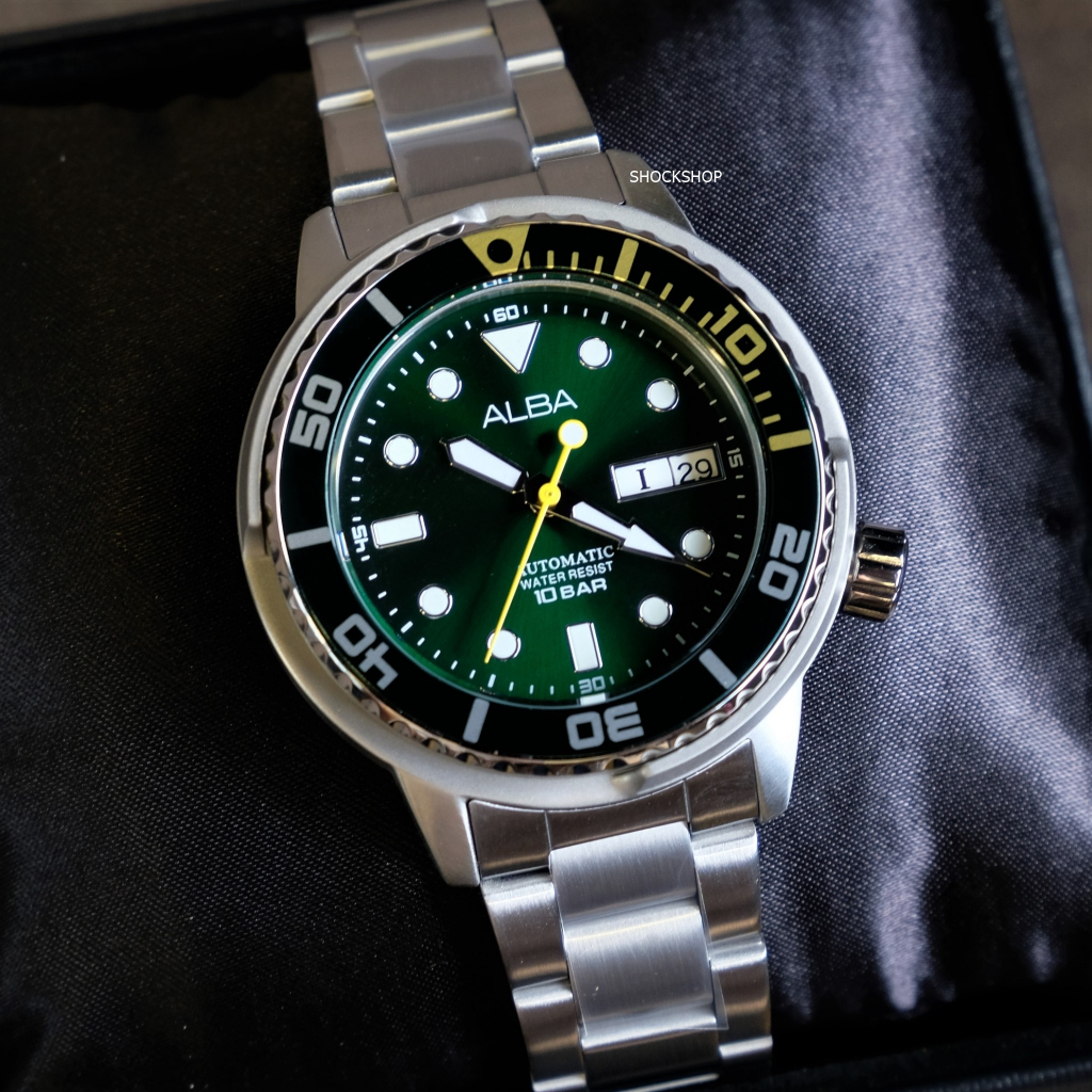 ALBA AUTOMATIC นาฬิกาผู้ชาย รุ่น AL4225X ( ALBA TUNA ) | Shopee Thailand
