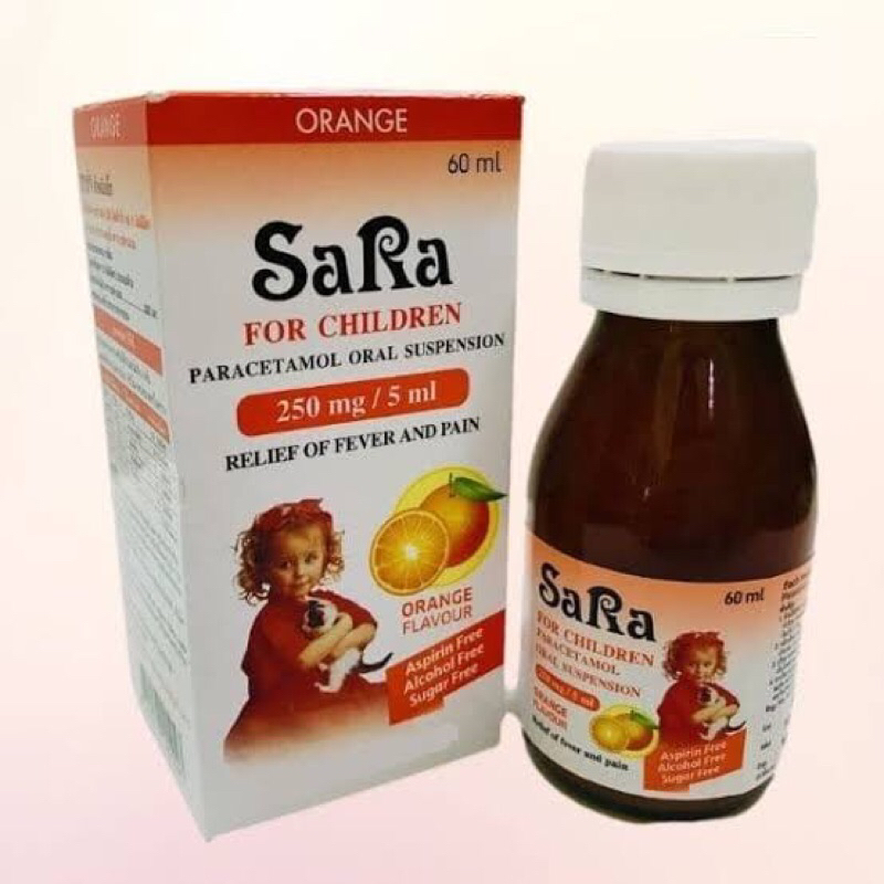 Sara syrup ยาน้ำลดไข้ เด็ก ซาร่า | Shopee Thailand