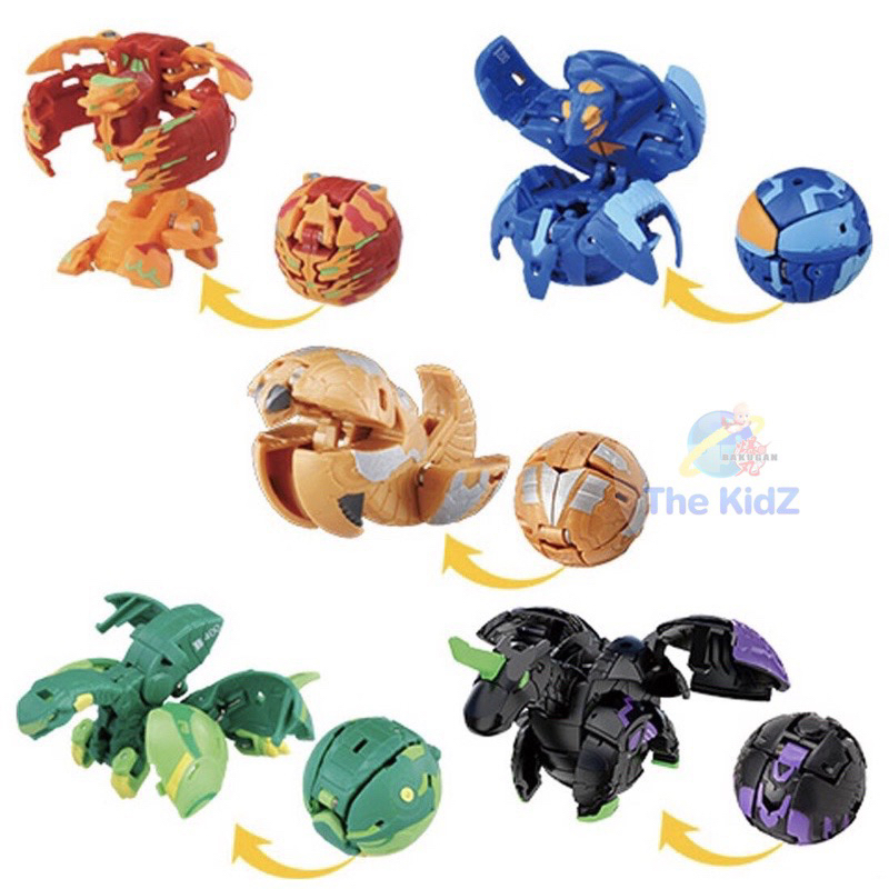 Takara Tomy Bakugan Battle Pack 5 ☄️Ventus Phaedrus Pyrus Hydranoid ...