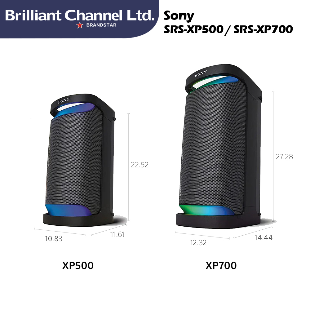 Sony SRS-XP500 / SRS-XP700 X-Series Wireless Portable Bluetooth Karaoke Party Speaker | Shopee ...
