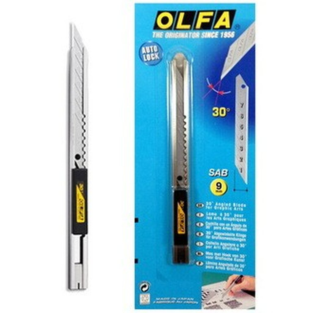 OLFA คัตเตอร์ มีดคัตเตอร์ ใบมีด รุ่น SAC-1 ขนาด 9มม. ( 1ชิ้น ) | Shopee Thailand