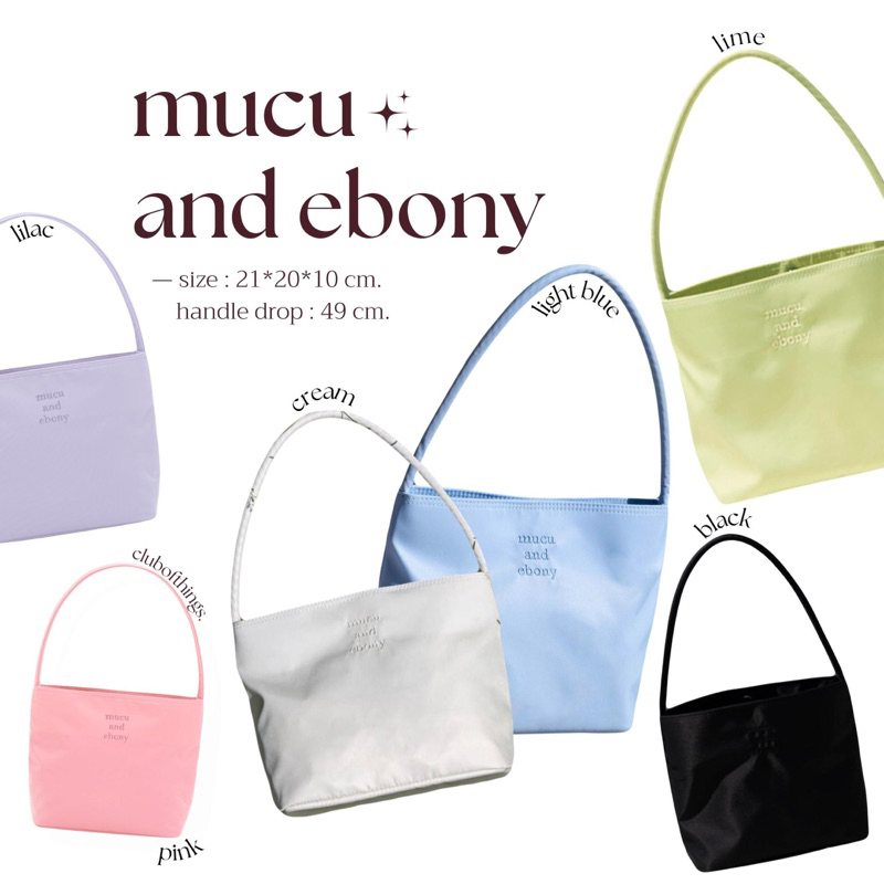 pre-order ꔛmucu and ebony nearest bag 6 สี | Shopee Thailand