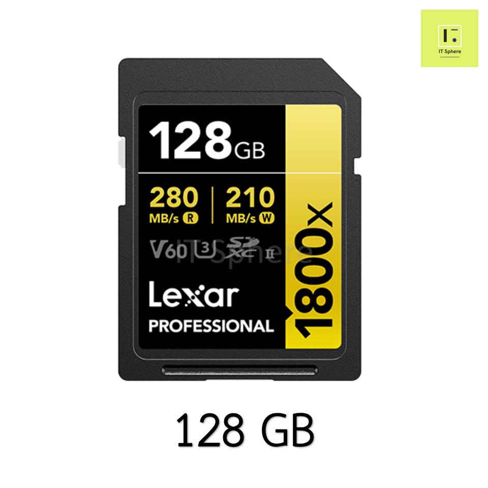 ส่งด่วนทักแชท Lexar Professional 1800x SDXC™ UHS-II Card GOLD Series 64GB 128GB 256GB SD CARD ...