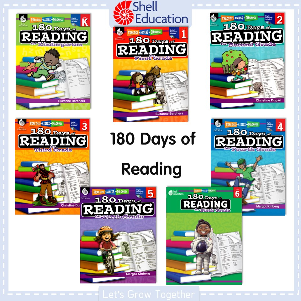 180 Days of Reading แบบฝึกหัดการอ่านเนื้อเรื่องพร้อมเฉลย พิมพ์ A4 ...