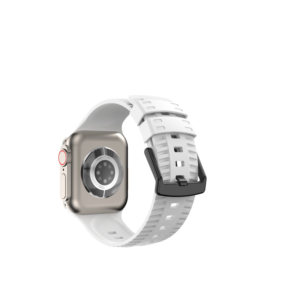 สายรัดซิลิโคนสำหรับ iwatch1 2 3 4 5 6 7 8 9 10 SE แบบเต็มช่วง 49 มม. 46 ...