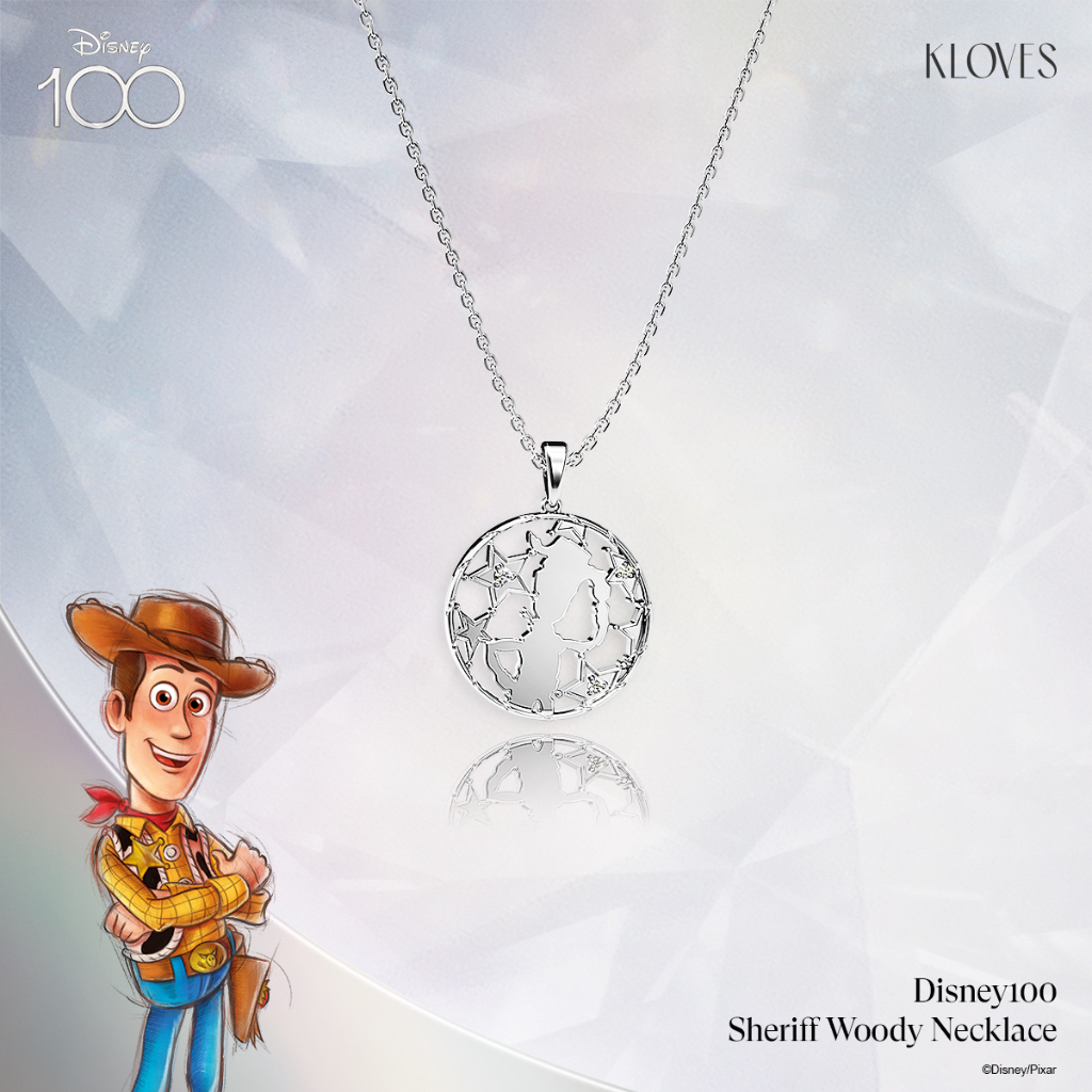 KLOVES - Disney 100 Years Limited Edition | Sheriff Woody Necklace ...