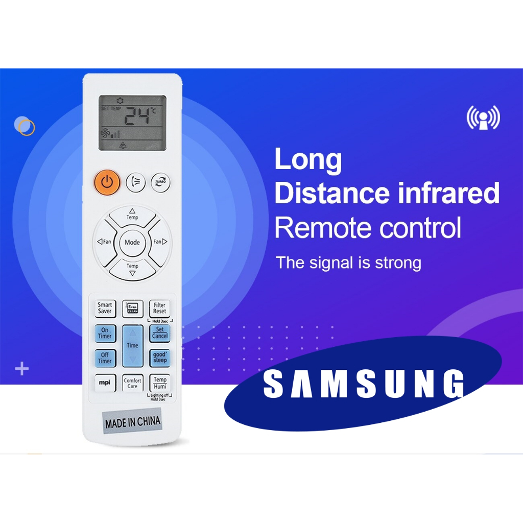 รีโมทแอร์ SAMSUNG ใช้ได้รุ่น Evap Clean รหัส ARH-2201,ARC-2203,ARC-2224 ...