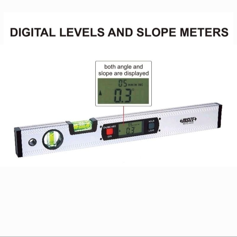 เครื่องวัดระดับ แบบดิจิตอล Digital Level And Slope Meter INSIZE (อิน ...