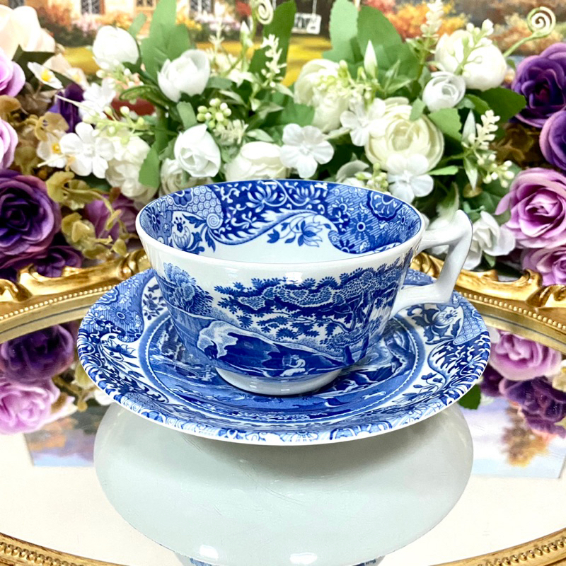 Spode Blue Italian Teacup ชุดถ้วยชา | Shopee Thailand