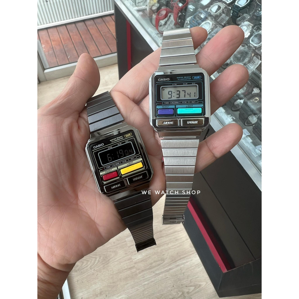 CASIO ของเเท้ CMG เครื่องศูนย์ รุ่น A120WE-1ADF A120WEGG-1BDF สินค้าใหม่ ของเเท้ รับประกันศูนย์ ...