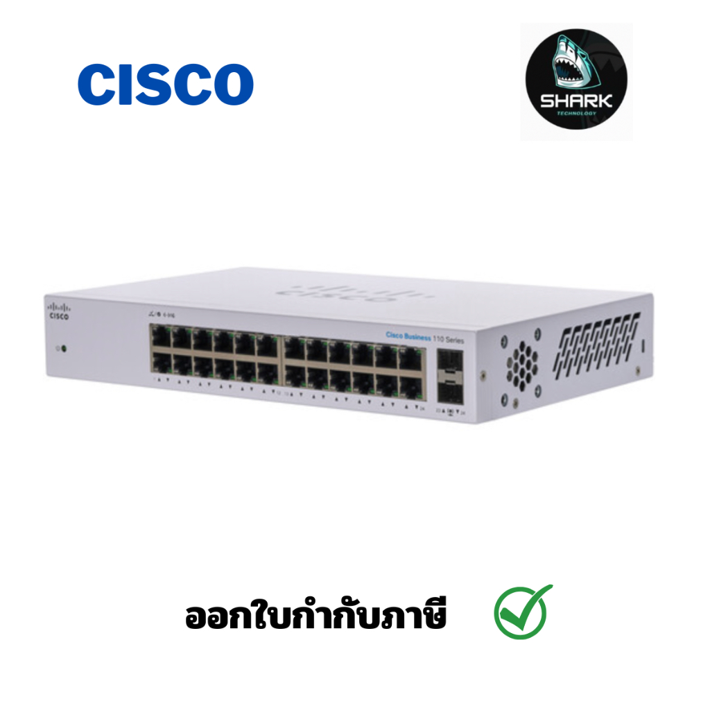 Cisco CBS110-24T 110 Series Unmanaged 24-Port Rack-Mountable Ethernet ... Cisco CBS110-24T 110 Series Unmanaged 24-Port Rack-Mountable Ethernet ...