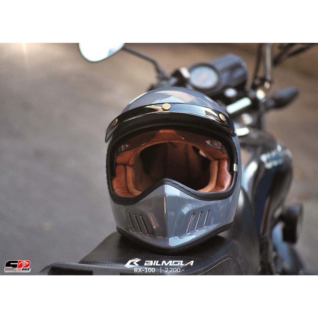 แถมฟรี!!! แก๊ปติดหน้าหมวก หมวกกันน็อค Bilmola RX100 ปี 2023 ส่งไว!!! sp ...