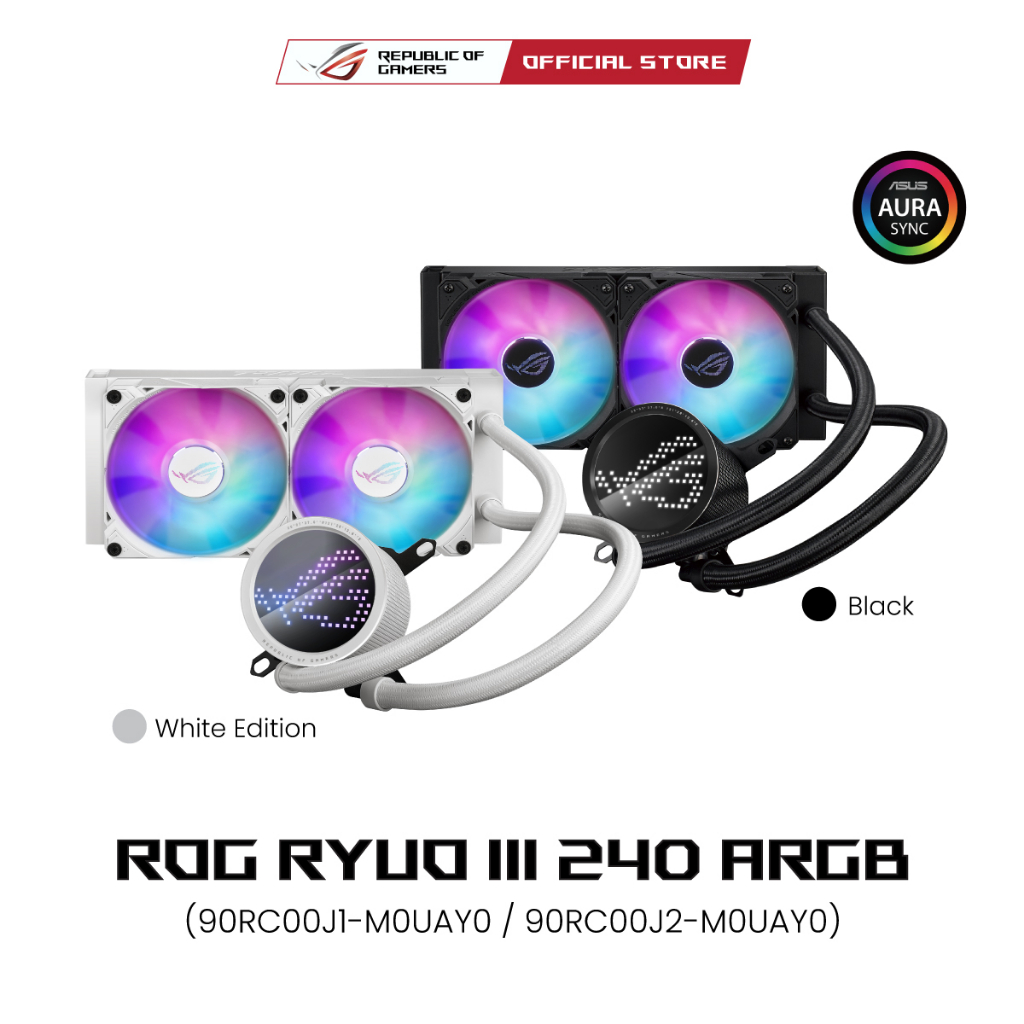 ASUS ROG RYUO III 240 ARGB, all-in-one liquid CPU cooler with Asetek ...