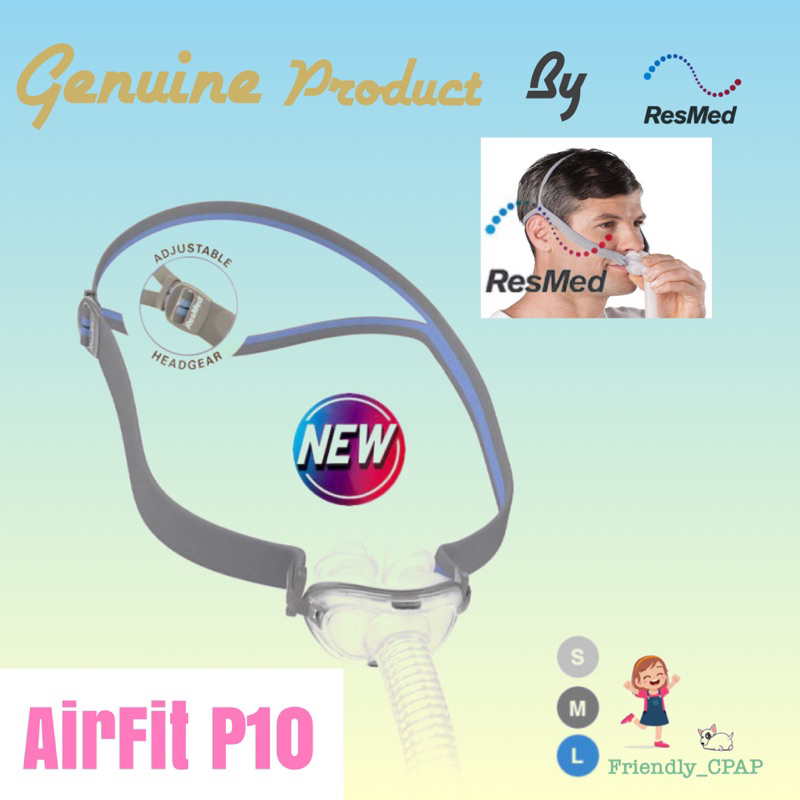 ResMed AirFit P10 (แท้) - Starter Pack ( มีคูชั่น 3 ขนาด ในแพ็ค ) พร้อม ...