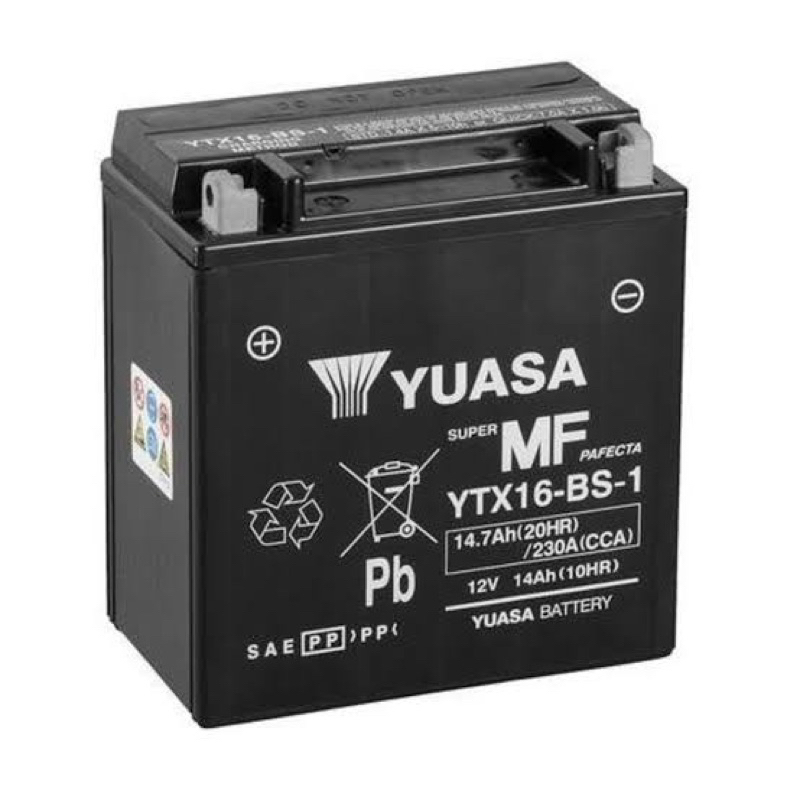 แบตเตอรี่ YTX16 bs14.7 A battery for สำหรับ THIUMPH: TIGER 800 KAWASAKI ...