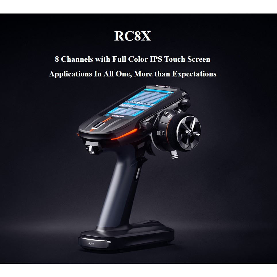 Radiolink RC8X 2.4GHz 8CH เครื่องส่งสัญญาณวิทยุ หน้าจอสัมผัส LCD 4.3 ...