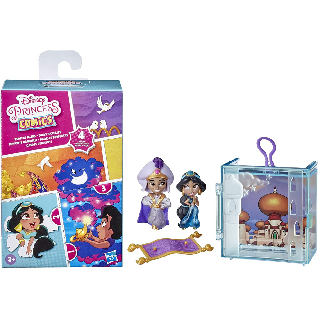 Disney Princess Perfect Pairs Jasmine, Fun Aladdin Unboxing Toy with 2 ...