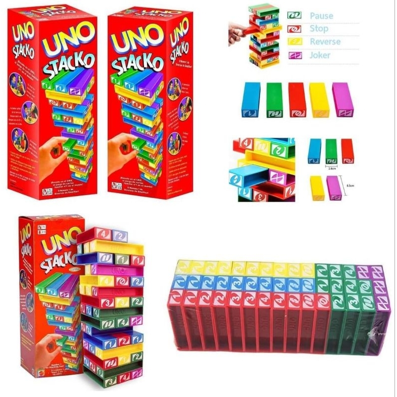 เกมตึกถล่ม UNO Stacko jenka game | Shopee Thailand
