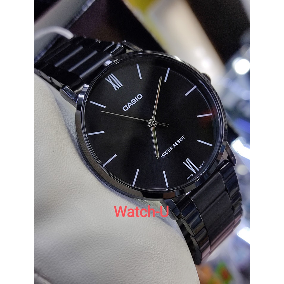 นาฬิกา CASIO Standard Analog สไตล์มินิมอล MTP-VT01 รุ่น MTP-VT01B-1B ...