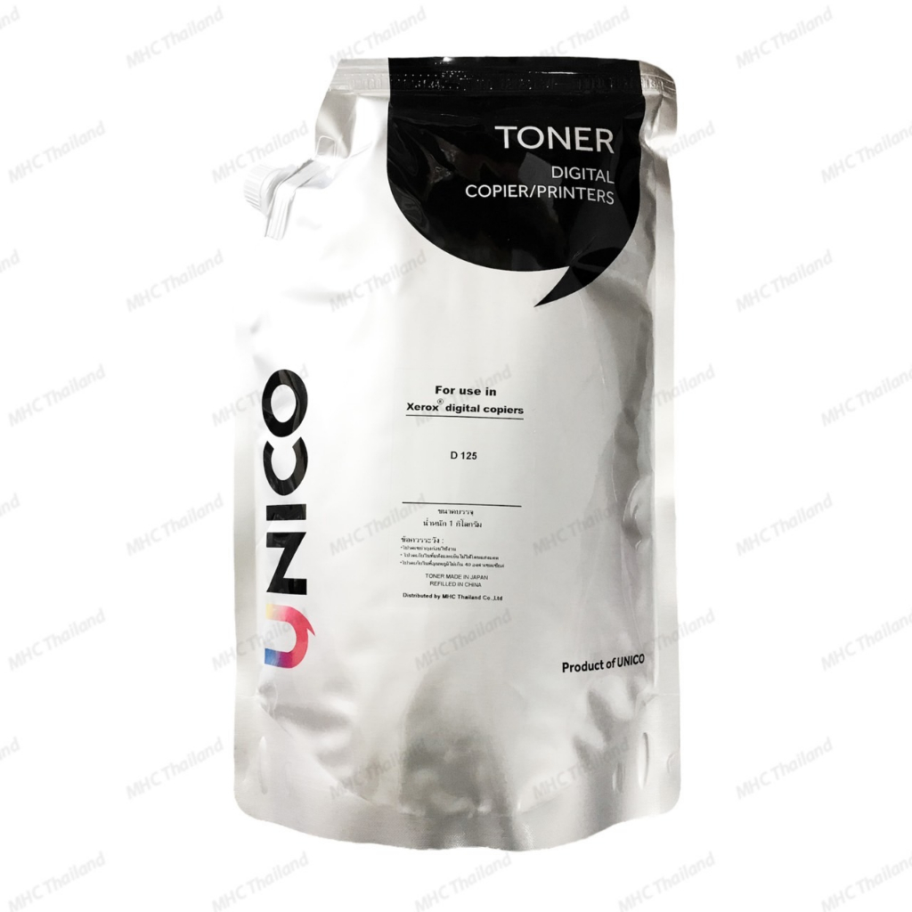 ผงหมึกขาวดำ Unico Toner for Xerox 1 kg D95/D110/D125/D136 900/1100 4110 ...