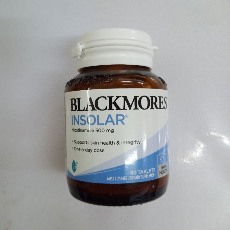 Blackmores Insolar Skin Health Vitamin B3 60 Tablets แบล็คมอร์ อินโซลา ...