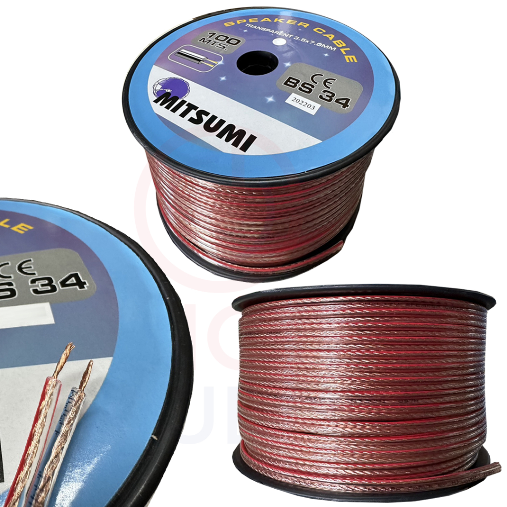 สายลำโพง(100เมตร) ทองแดงแท้100% MITSUMI รุ่น BS34 | Shopee Thailand