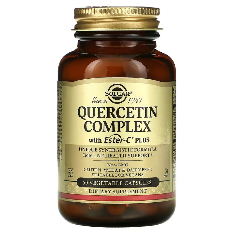 Solgar Quercetin Complex with Ester-C Plus Vegetable Capsules | Shopee ...