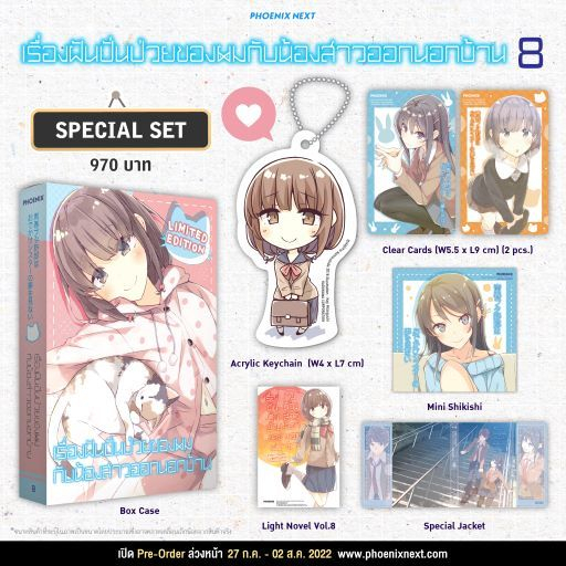 (LN) Special Set เรื่องฝันปั่นป่วยของผมกับน้องสาวออกนอกบ้าน เล่ม 8 มือหนึ่ง พร้อมส่ง | Shopee ...