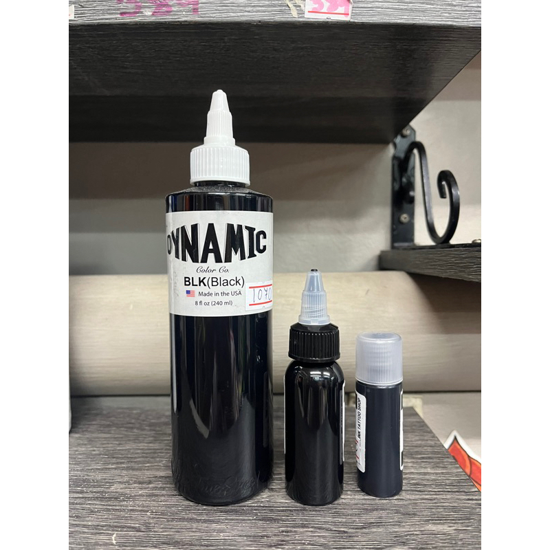 DYNAMICหมึกสักไดนามิก สีสักขนาด 8oz (ขวดใหญ่)แท้100% สูตรBLK | Shopee Thailand